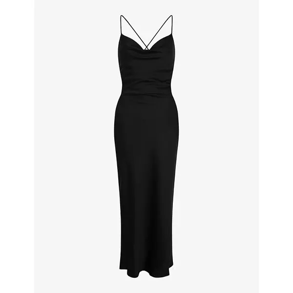 OMNES Ginny Cowl-neck Maxi Dress