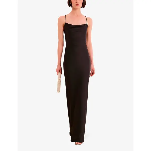 OMNES Ginny Cowl-neck Maxi Dress