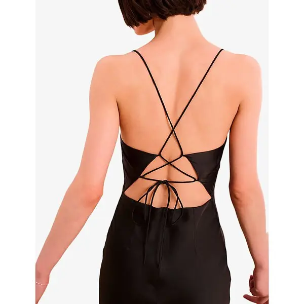 OMNES Ginny Cowl-neck Maxi Dress
