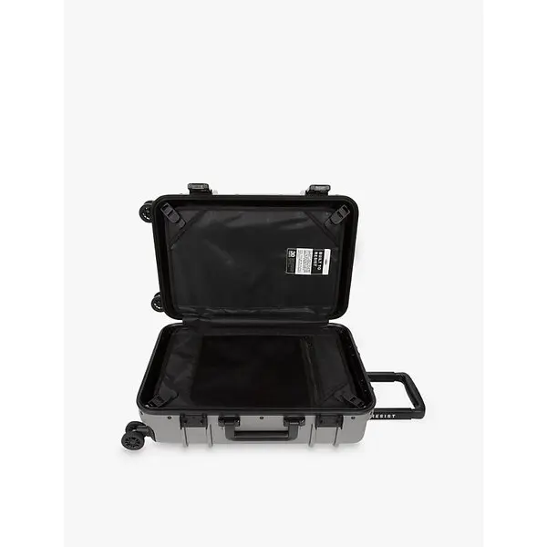 EASTPAK E Resist'r Cabin Small Hard-shell Suitcase - Brushed Metal