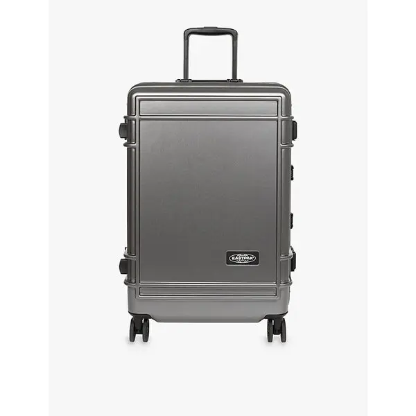 EASTPAK E Resist'r Medium Hard-shell Suitcase 68cm - Brushed Metal