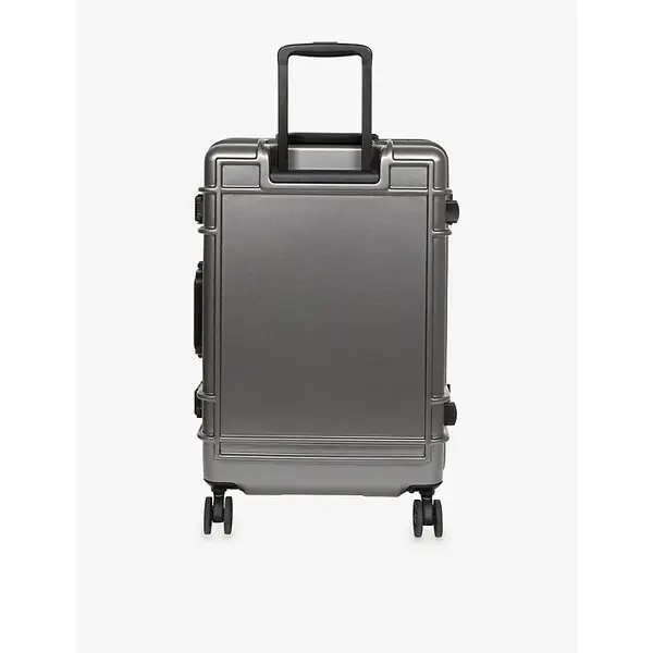 EASTPAK E Resist'r Medium Hard-shell Suitcase 68cm - Brushed Metal