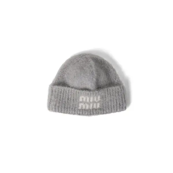 Miu Miu Mohair Beanie - Grey