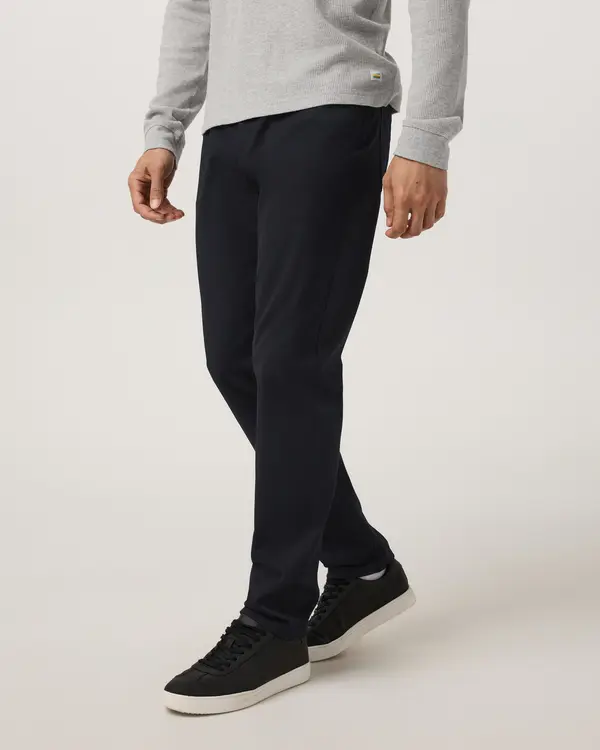 Vuori Meta™ Twill Athletic Slim Pants - Black