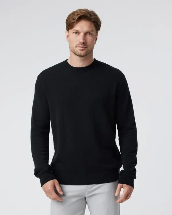 Vuori Berik Cashmere Crewneck Sweater - Black