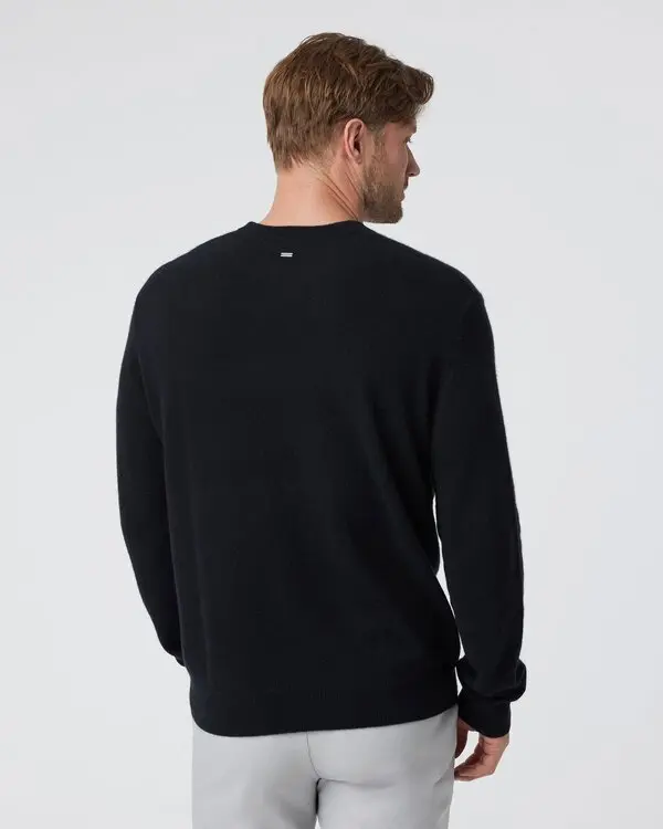 Vuori Berik Cashmere Crewneck Sweater - Black