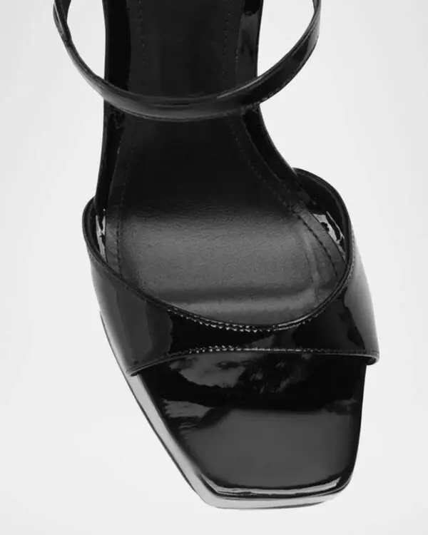 Schutz Patent Leather Platform Sandals