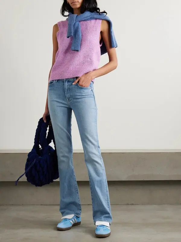 MOTHER The Outsider Sneak Mid-rise Flared Jeans