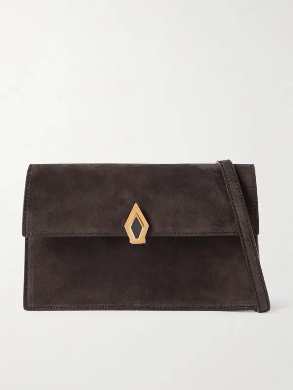 METIER Parallel 22 Small Suede Shoulder Bag - Brown