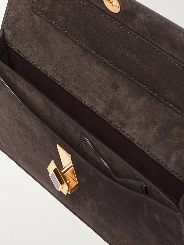 METIER Parallel 22 Small Suede Shoulder Bag - Brown