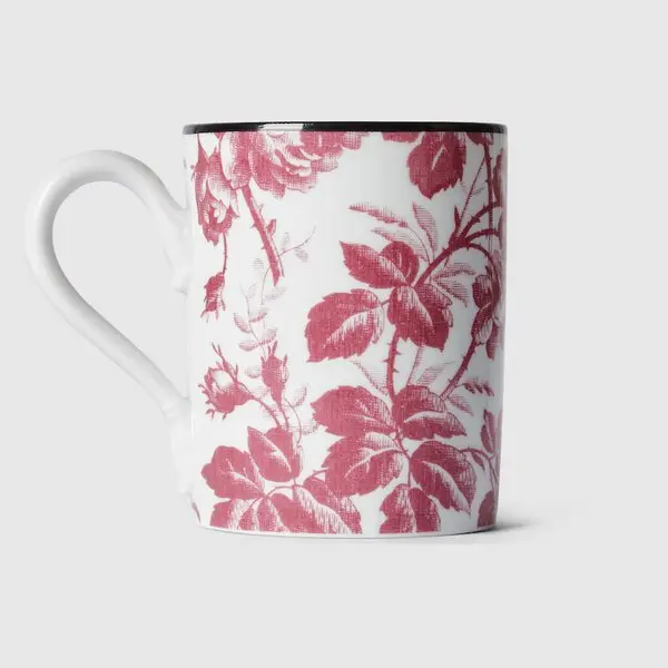 Gucci Herbarium Print Mug - Red