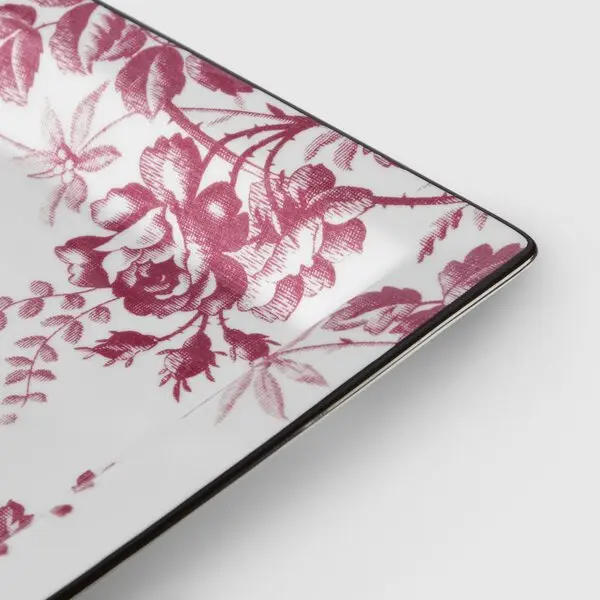 Gucci Herbarium Print Large Trinket Tray - Red