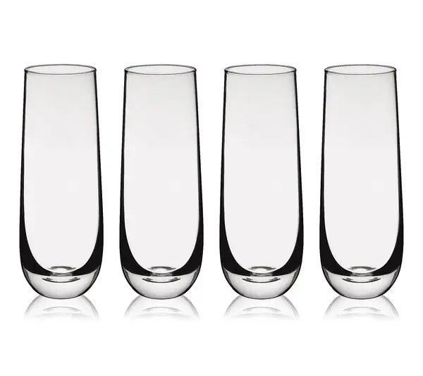 TRUE BRANDS Stemless Champagne Flute Set Of 4 - One-color