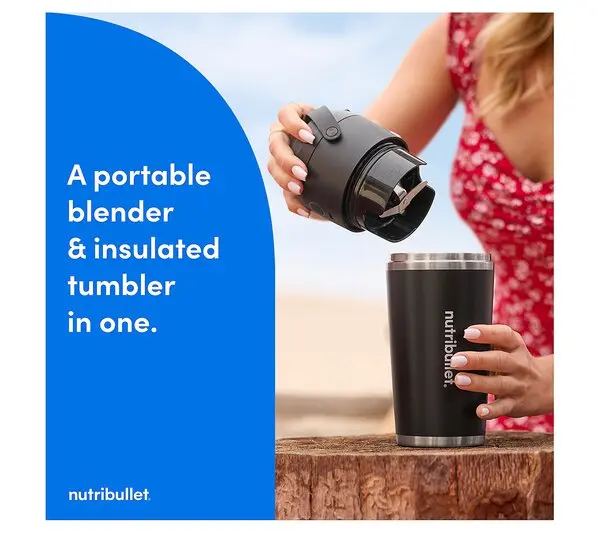 NUTRIBULLET Flip Insulated Portable Blender
