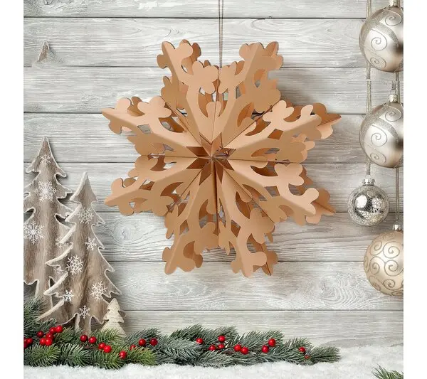 VALERIE PARR HILL 8' Cut Out Snowflake Ornament Set Of 2 Valer Ie - One-color