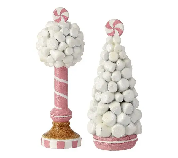 VALERIE PARR HILL 11-14' Elegant Frosting Tree Set Of 2 Valeri E - One-color