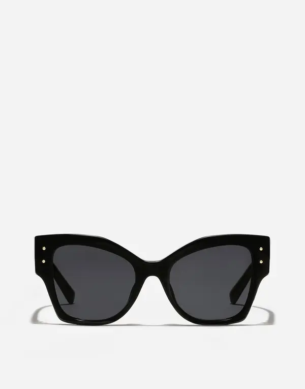 Dolce & Gabbana Dg Logo Plaque Sunglasses - Black
