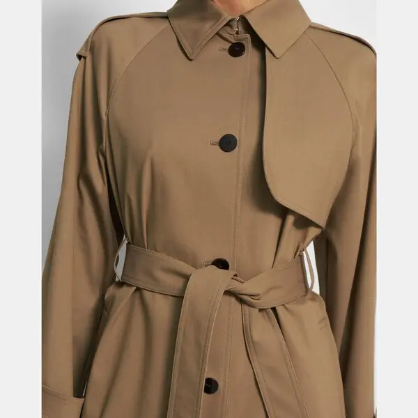 Theory Belted Trench Coat In Technical Twill