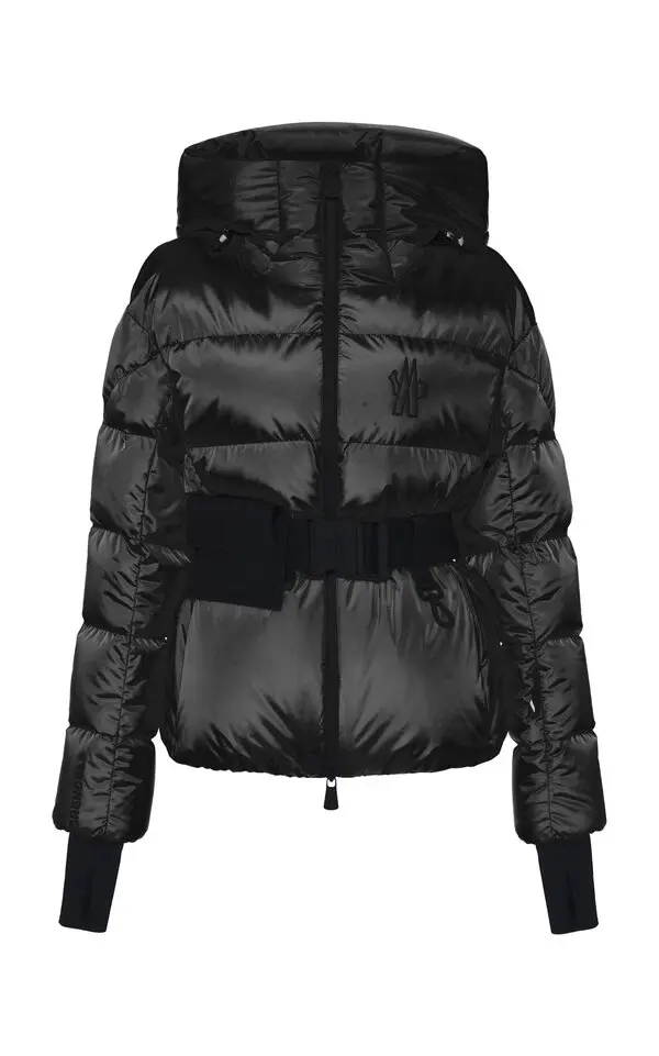 Moncler Bouquetin Belted Down Jacket - Black
