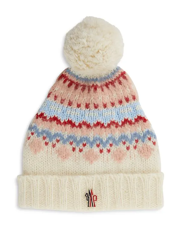 Moncler Pom Pom Beanie - Natural
