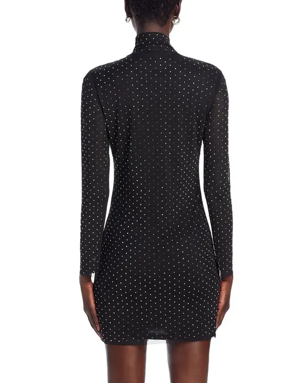 Aqua Rhinestone Turtleneck Dress Exclusive