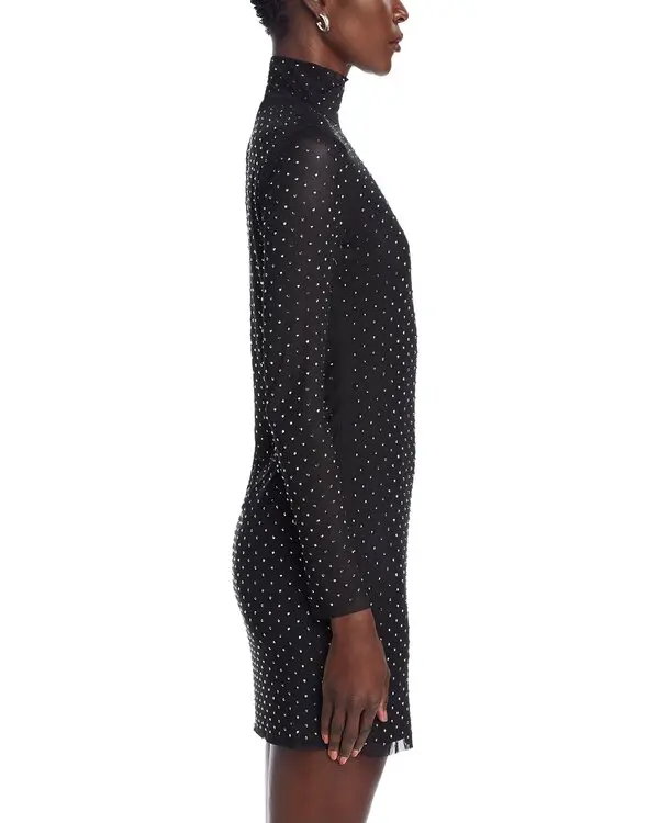 Aqua Rhinestone Turtleneck Dress Exclusive