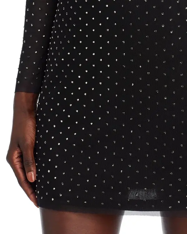 Aqua Rhinestone Turtleneck Dress Exclusive