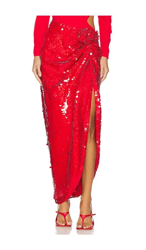 Remain Birger Christensen Asymmetric Sequin Skirt