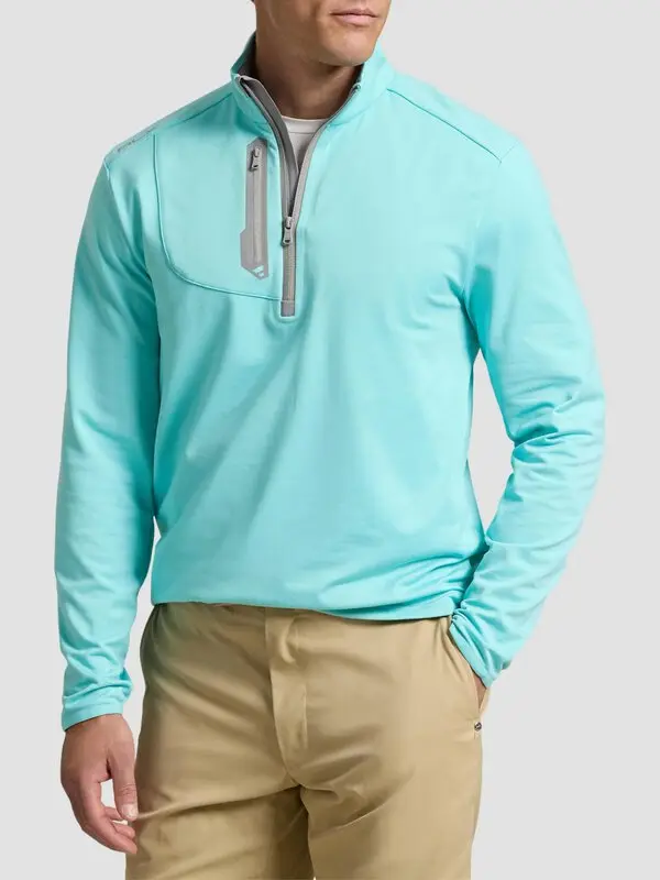Rlx Ralph Lauren Supersmooth Jersey Zip Jacket - Light Mint