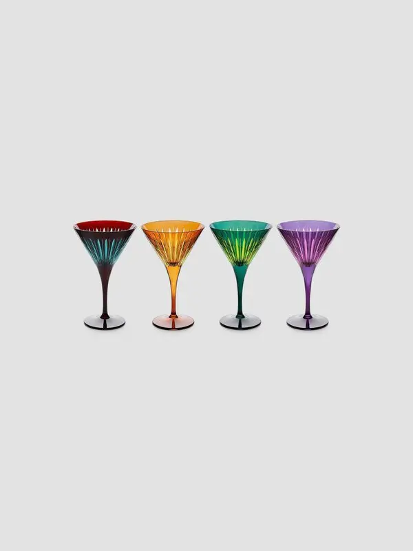 L'Objet Prism Martini Glasses 4-piece Set