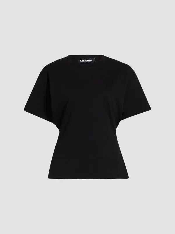 EB DENIM Eero Cotton T-shirt - Tar