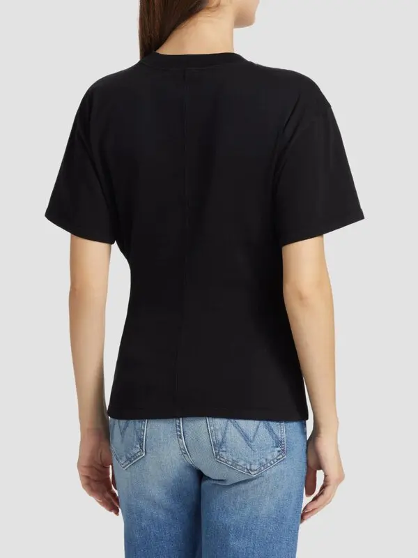 EB DENIM Eero Cotton T-shirt - Tar