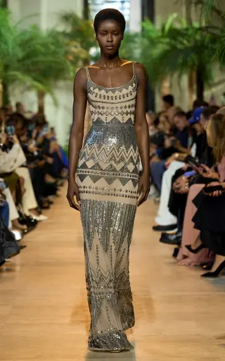 geometric beaded dress Andrea & Leo main image 1