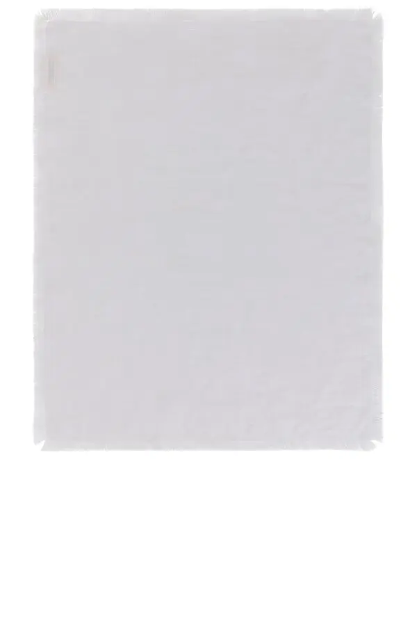 Jenni Kayne Frayed Linen Placemat In White - Ivory
