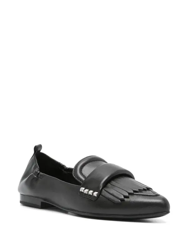 Ash Blitz Leather Slippers - Black