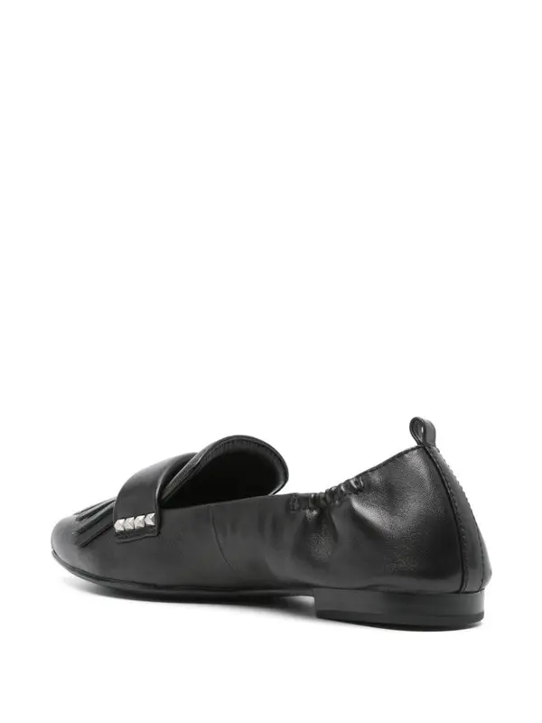 Ash Blitz Leather Slippers - Black