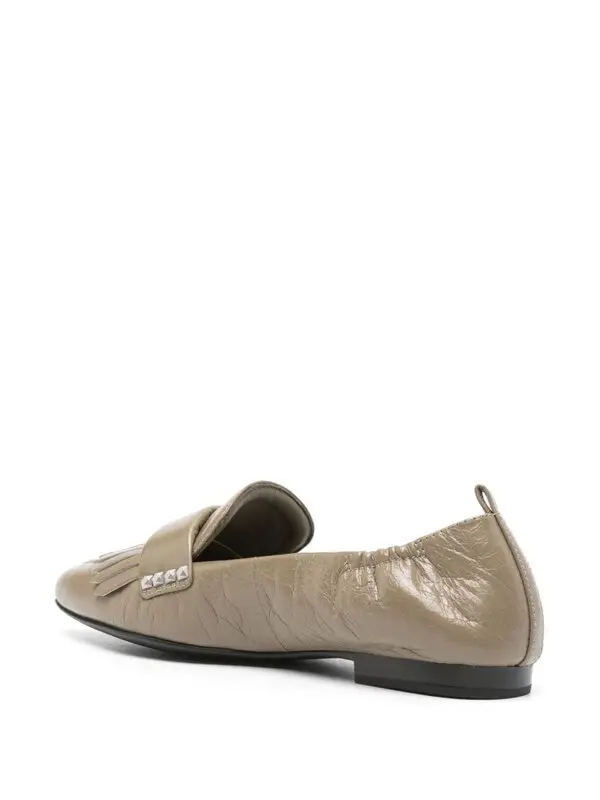 Ash Blitz Leather Slippers - Brown