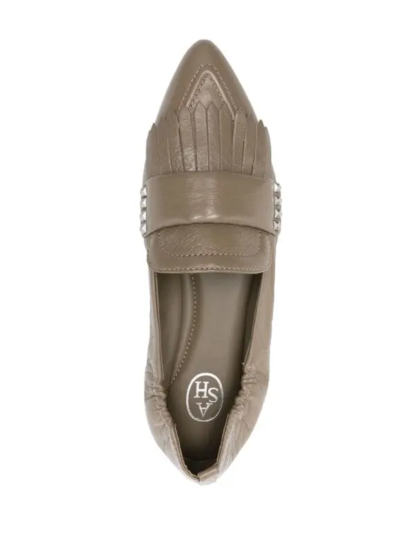 Ash Blitz Leather Slippers - Brown