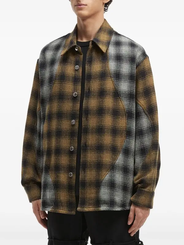 SONG FOR THE MUTE Tartan-pattern Shirt