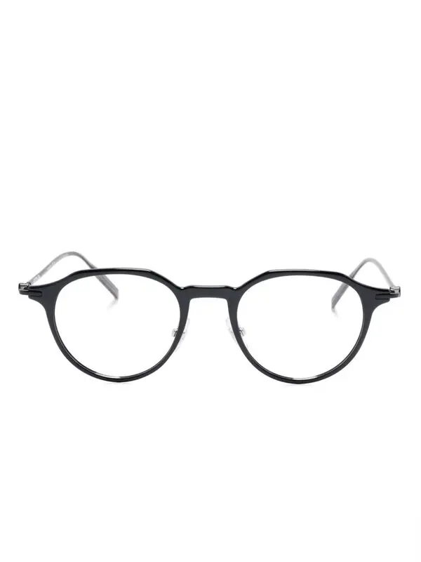 Montblanc Round-frame Eyeglasses - Black
