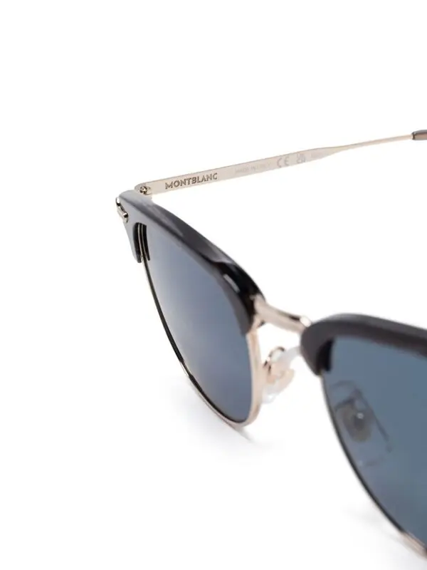 Montblanc Rectangle-frame Sunglasses - Gold