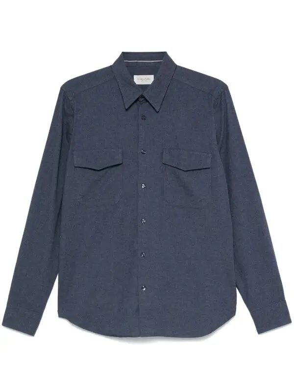 TINTORIA MATTEI 954 Cotton Shirt - Blue