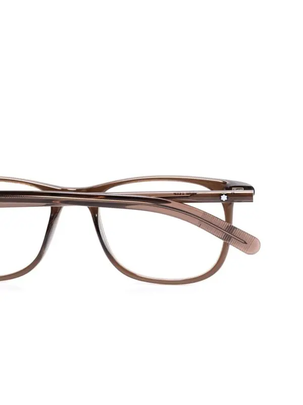 Montblanc Square-frame Eyeglasses - Brown