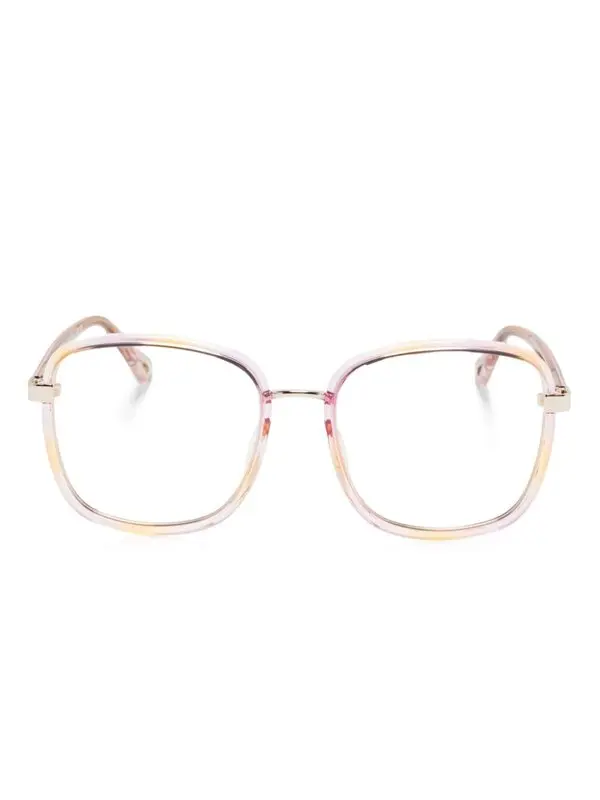 Chloé Square-frame Glasses - Gold