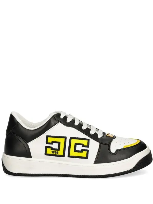 Elisabetta Franchi Two-tone Leather Sneakers