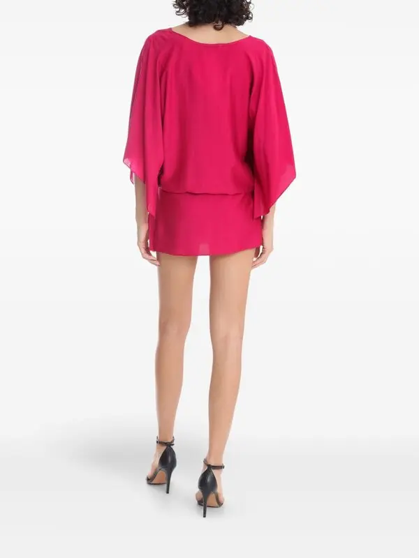 AMIR SLAMA V-neck Mini Beach Dress