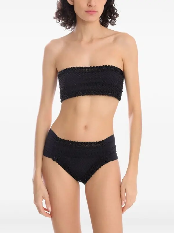 AMIR SLAMA Crochet-knit Bikini - Black