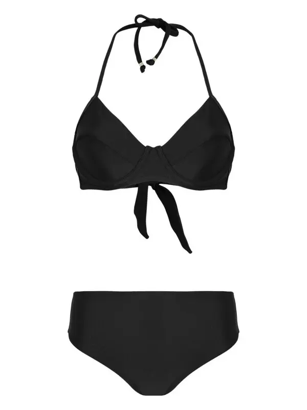 AMIR SLAMA Halterneck Bikini - Black
