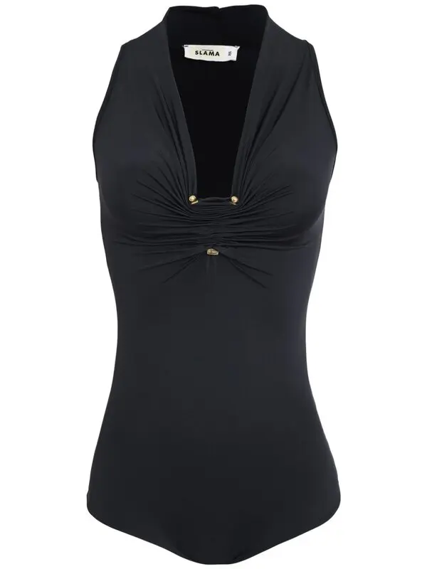 AMIR SLAMA Ruched Bodysuit
