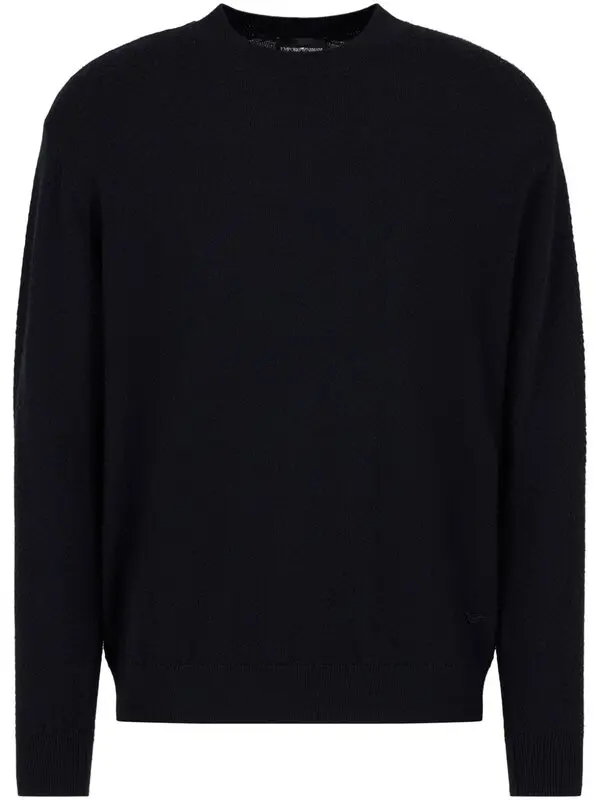 Emporio Armani Chevron-knit Sweater
